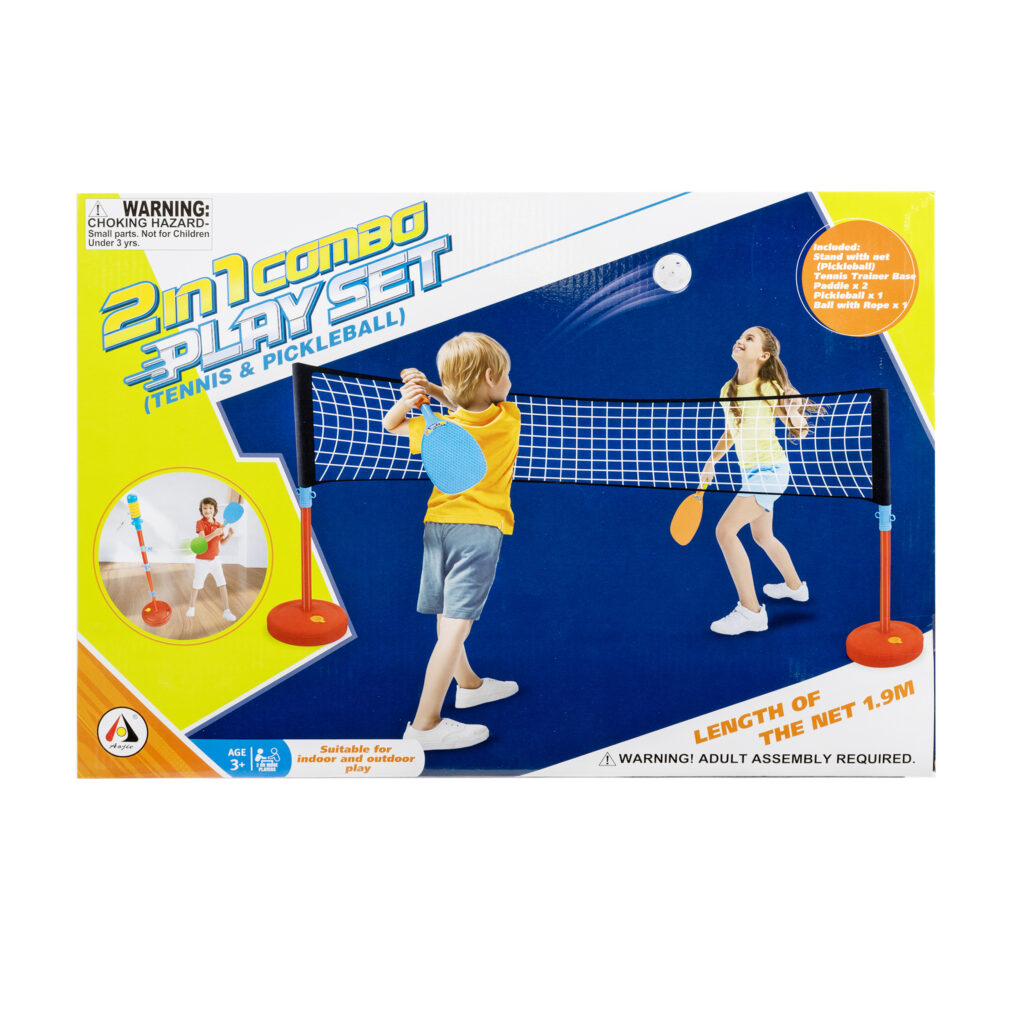 2 In 1 Pickleball Combo Set with Net - Toys for Tots Virtual Toy Box
